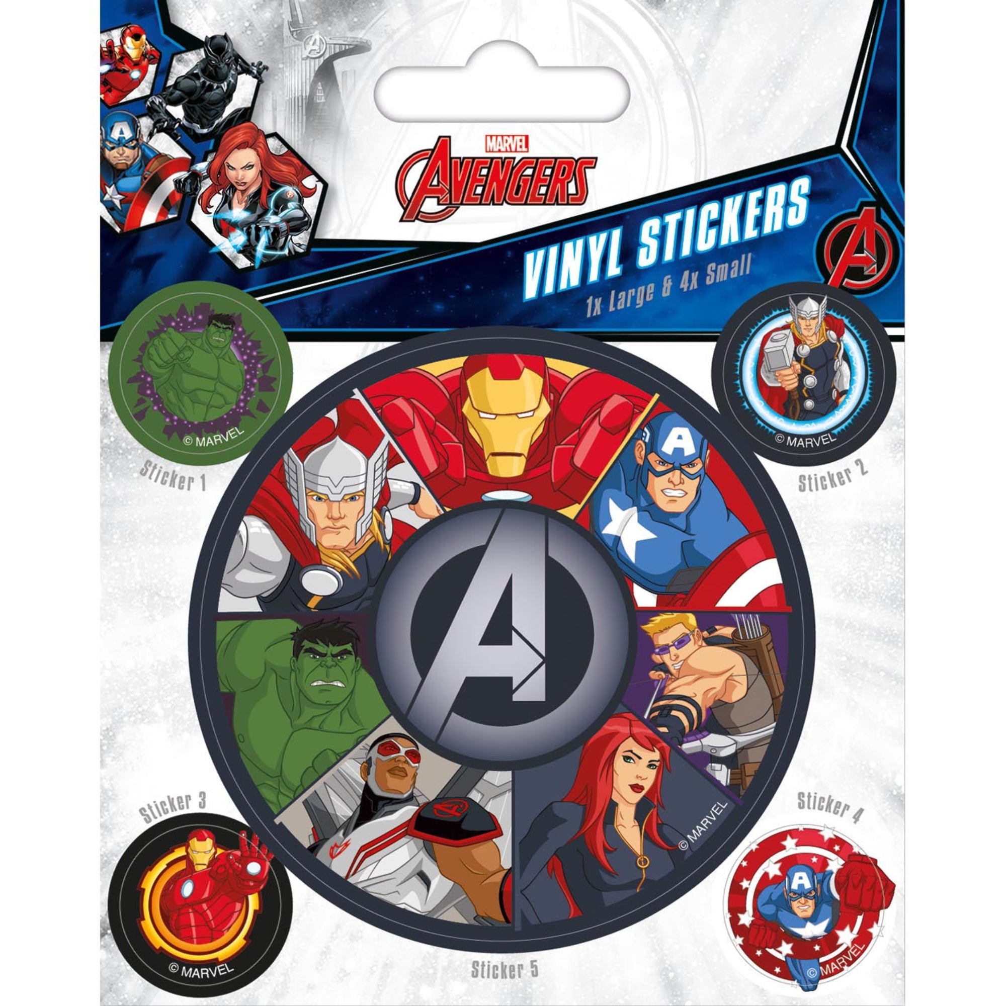 Marvel Avengers (Avengers Assemble) Vinyl Stickers Gadget Decals ...