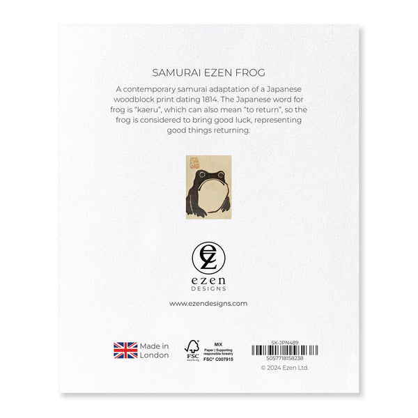 Samurai Ezen Frog - Sticker Set – Royal Armouries Museum Shop