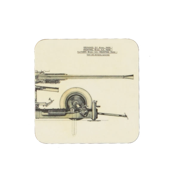 Bofors Gun Coaster - Set of 2 – Royal Armouries Museum Shop