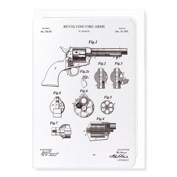 Patent of Revolving Fire-Arms (1875) Greetings Card – Royal Armouries ...