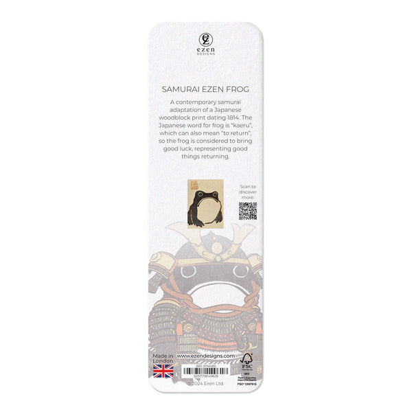 Samurai Ezen Frog - Bookmark – Royal Armouries Museum Shop