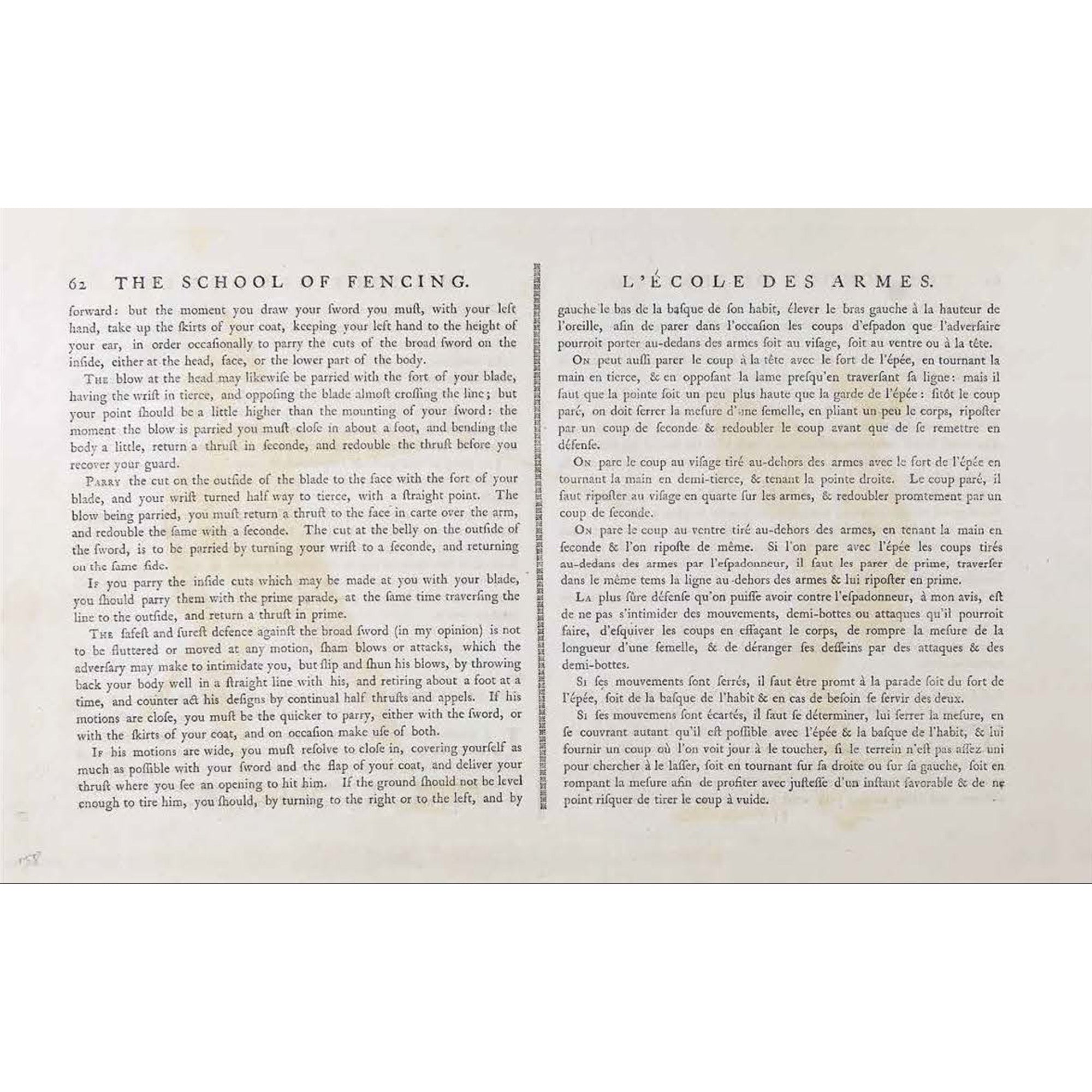 The School of Fencing: A Facsimile of Domenico Angelo’s 1765 Edition ...