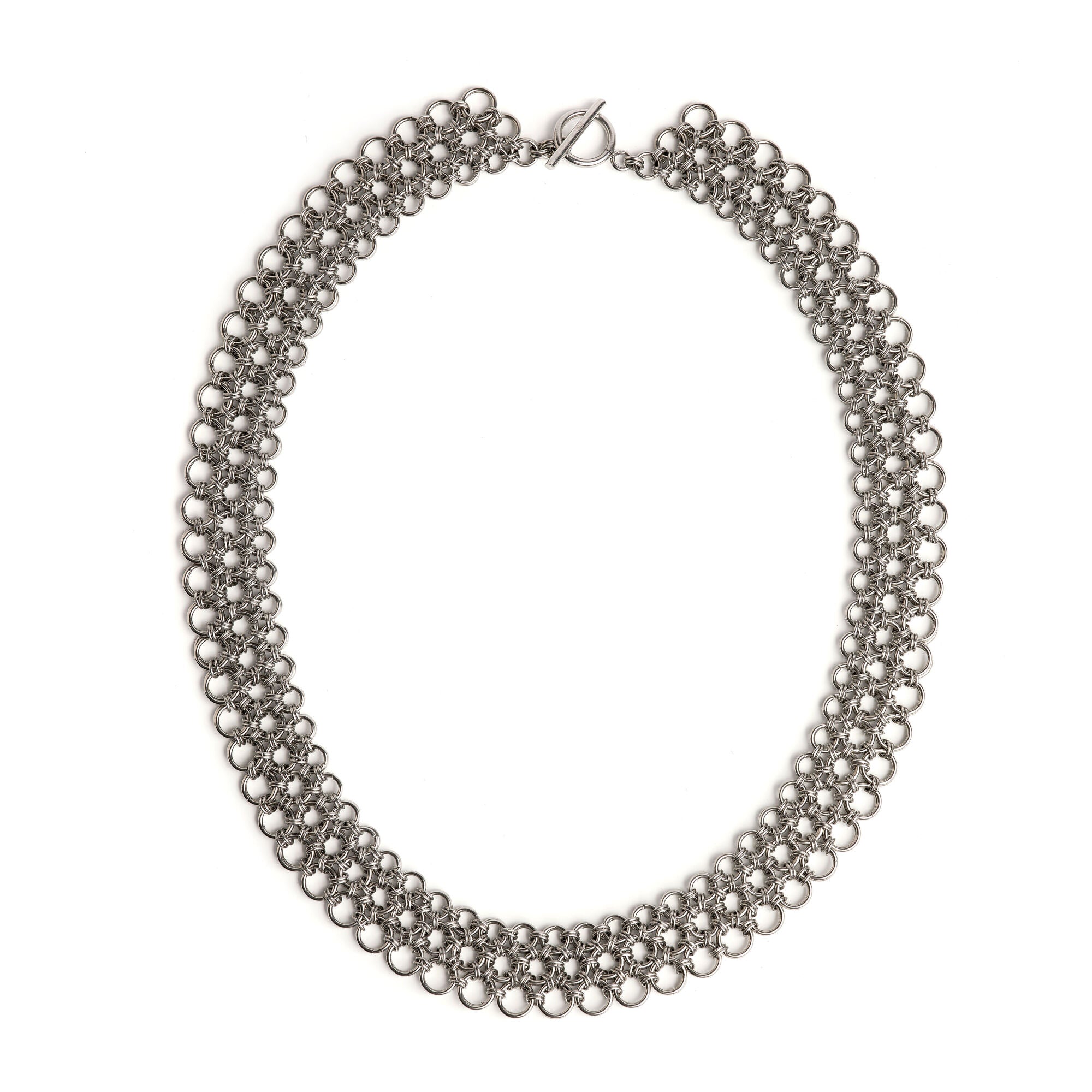 Japanese Chain Mail Weave Collar Necklace – Jewellery - Royal Armouries ...