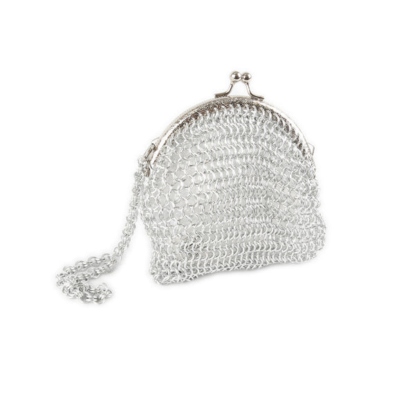 European Weave Chainmail Clutch Bag - Silver - Anjo Designs – Royal ...