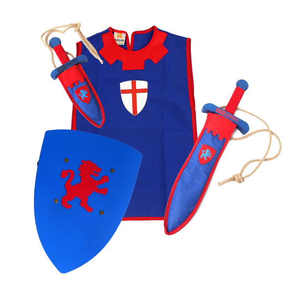 Blue Dress Up Knight - Tabard, Shield, Dagger and Sword – Royal ...