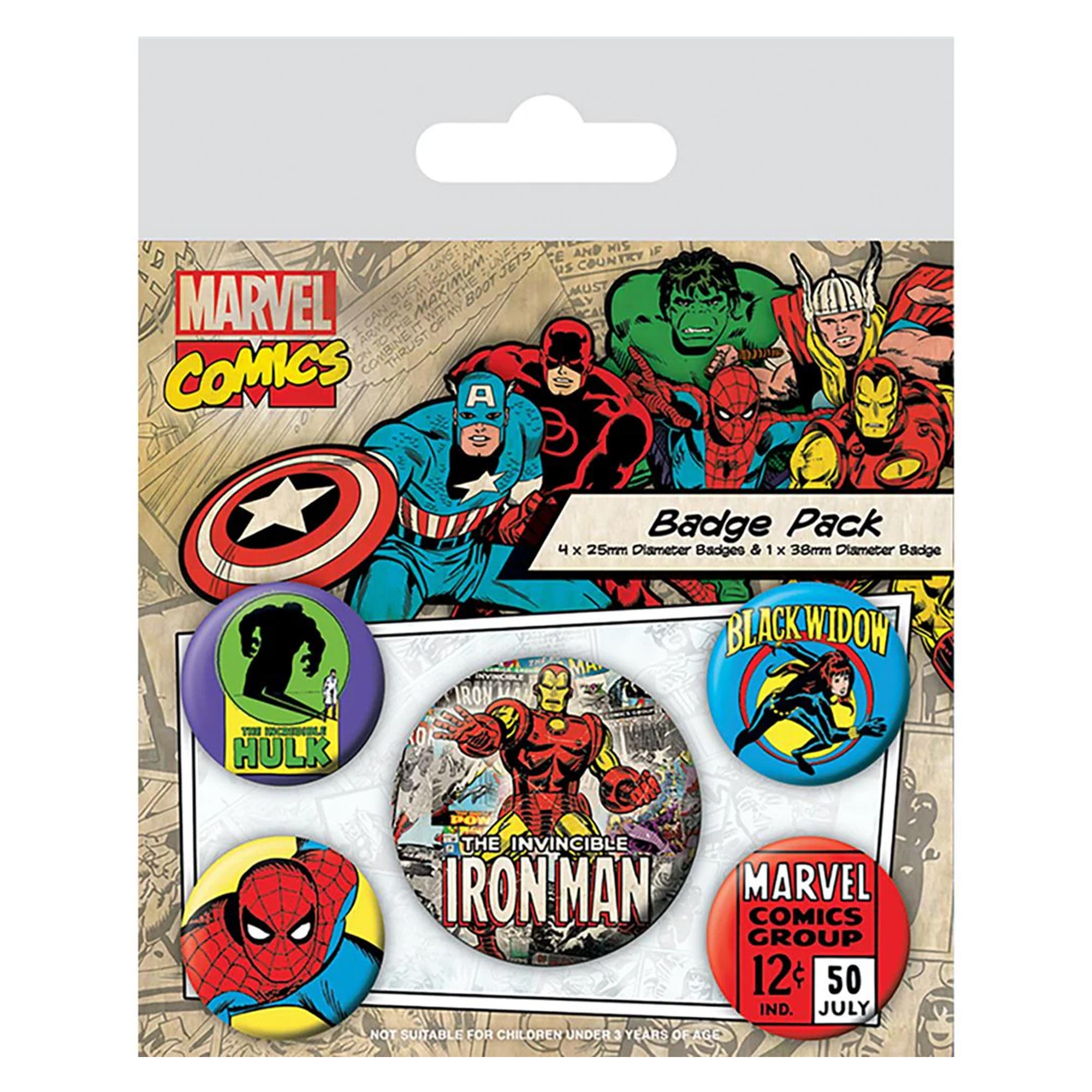5 Badge Pack - Iron Man, Marvel Comics – Royal Armouries Museum Shop