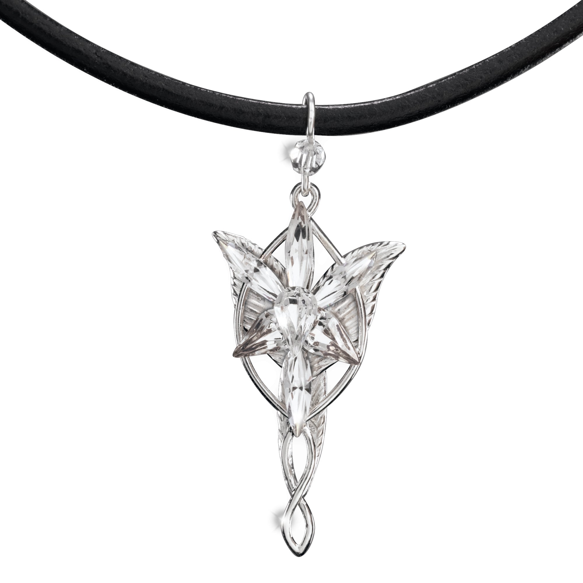 Mini Arwen Evenstar Silver Crystal Pendant Necklace - The Lord of the ...