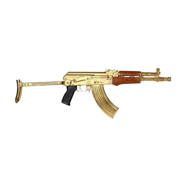 Postcard; Golden Kalashnikov AKM (about 1989) – Royal Armouries Museum Shop