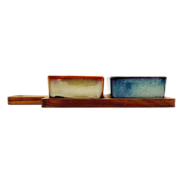 2 Snack Dishes on Tray - Square – Royal Armouries Museum Shop