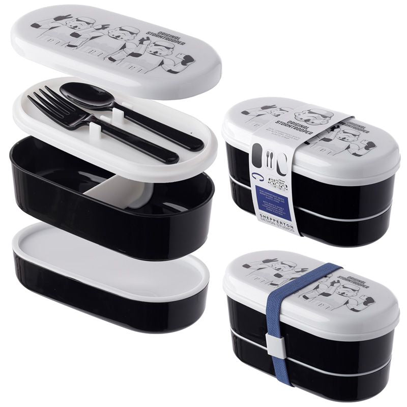 The Original Stormtrooper Stacked Bento Box Lunch Box with Fork & Spoo ...